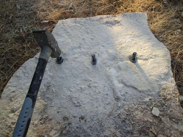 Using Feathers and Wedges to Split Stone – Stone Arch Bridges