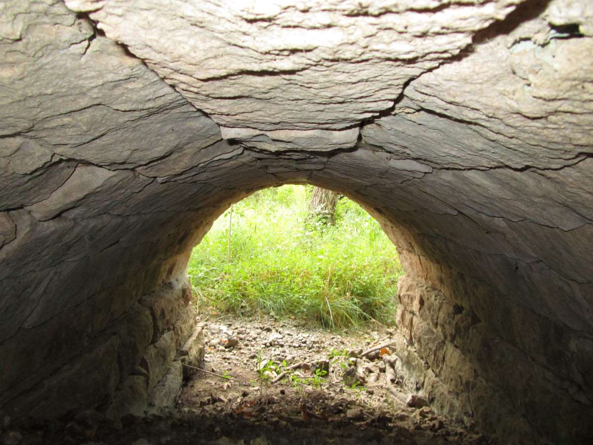A Partly Buried Little Walnut Township Stone Culvert – Stone Arch Bridges
